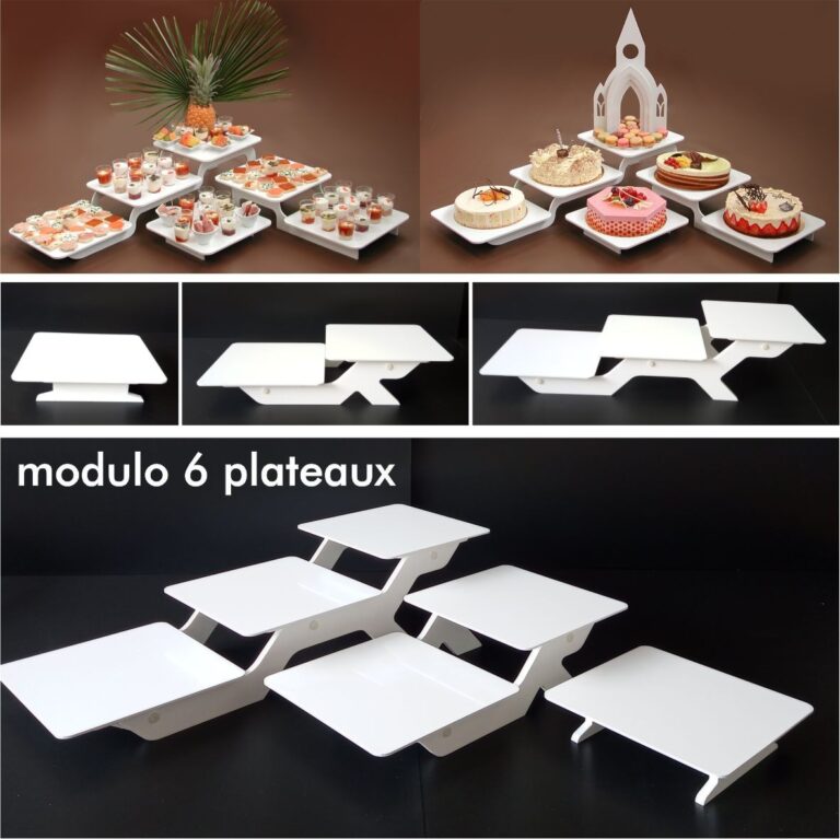 Présentoir buffet traiteur - Sanglier en PVC noir