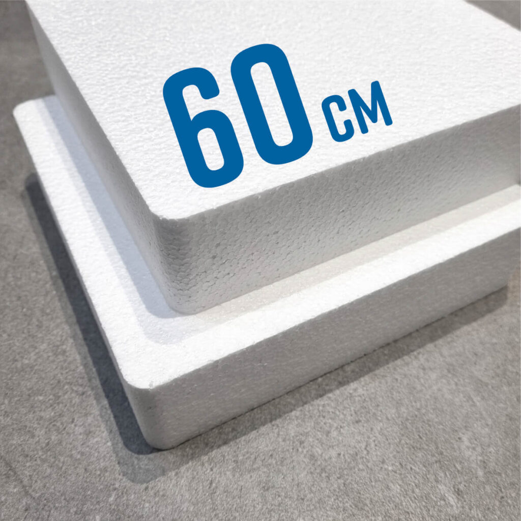 Carré polystyrène 60 x 60 cm