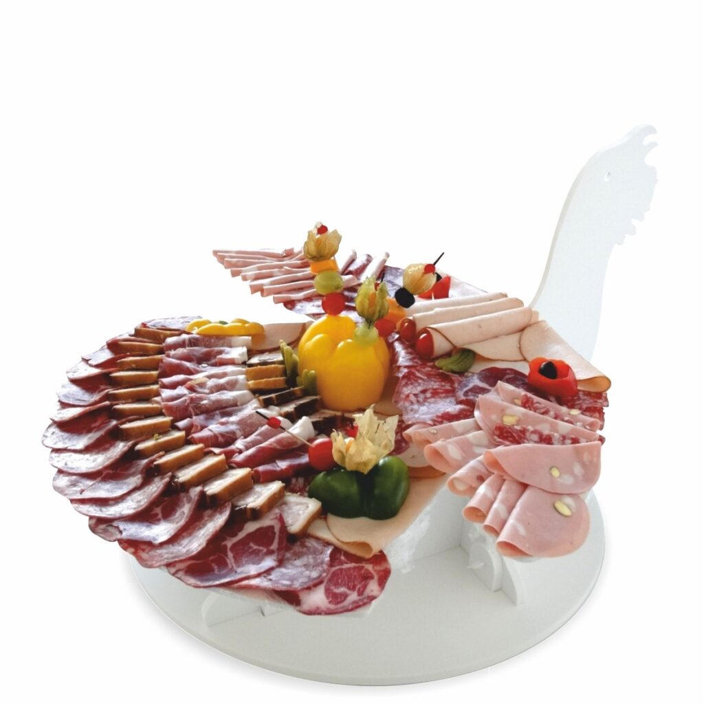 Présentoir buffet froid - Coq de bruyère en pvc